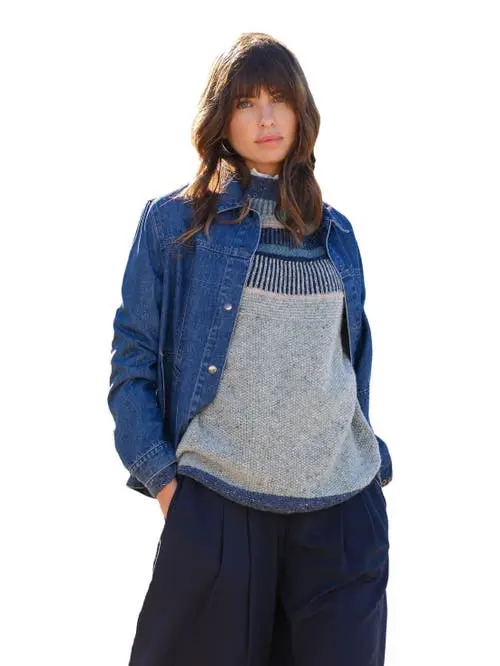CELTIC & CO. Donegal Wool Sweater - Sage