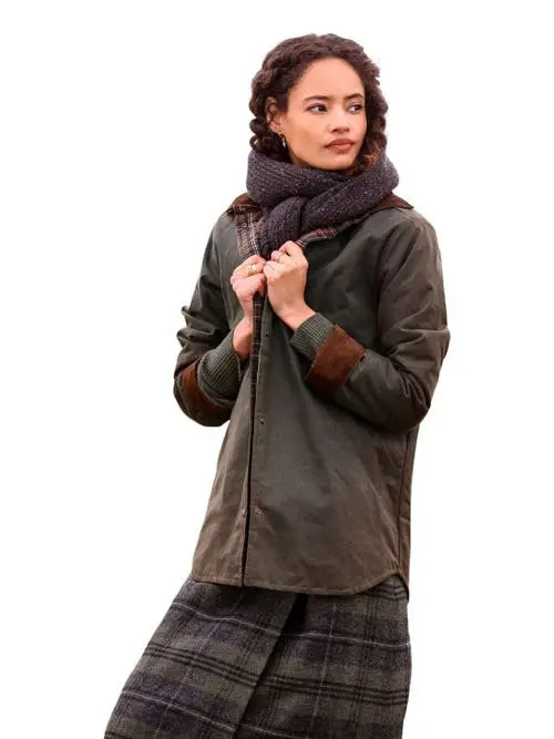 CELTIC & CO. Wax Cotton Overshirt Jacket