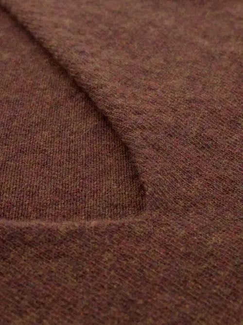 CELTIC & CO. Geelong Wool Slouch V-neck Sweater - Ember