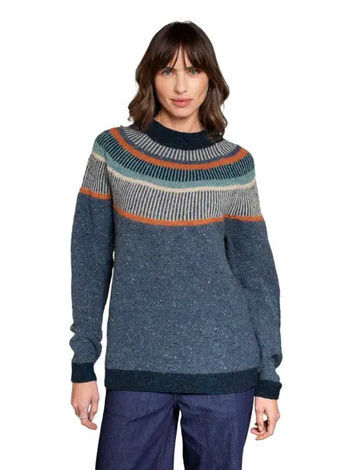 CELTIC & CO. Donegal Wool Sweater - Indigo