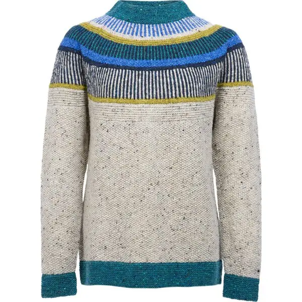 CELTIC & CO. Donegal Wool Sweater - Oatmeal Fleck / Icelandic