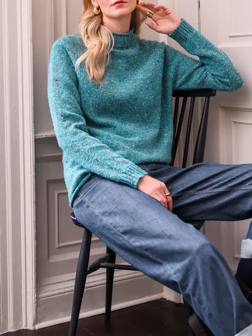 CELTIC & CO. Donegal Mock Neck Sweater