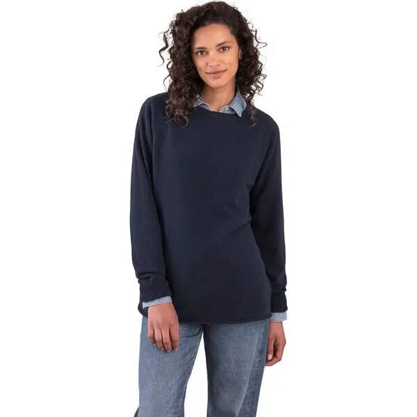 CELTIC & CO. Geelong Slouch Crew Sweater - Dark Navy