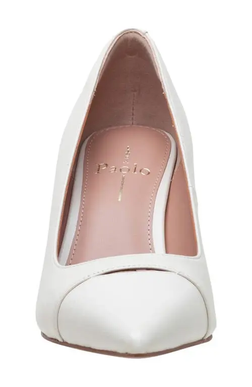 Linea Paolo Prue Leather Pumps - Ivory