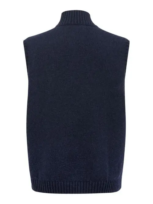 CELTIC & CO. Quarter Zip Sleeveless Top