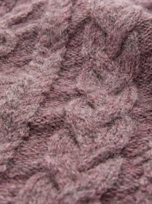 CELTIC & CO. British Wool Cable Zip Cardigan