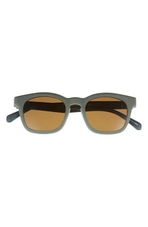 Eyebobs Humble Narrator 49mm Polarized Sunglasses - Matte Sage Green/brown