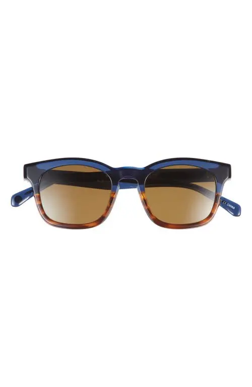 Eyebobs Humble Narrator 49mm Polarized Sunglasses - Navy Amber Crystal /brown