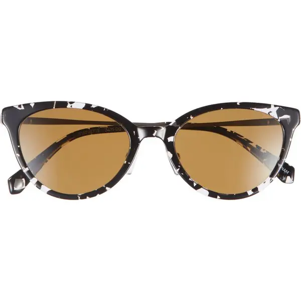 Eyebobs Statuette 51mm Cat Eye Sunglasses - Black/crystal Tort/brown