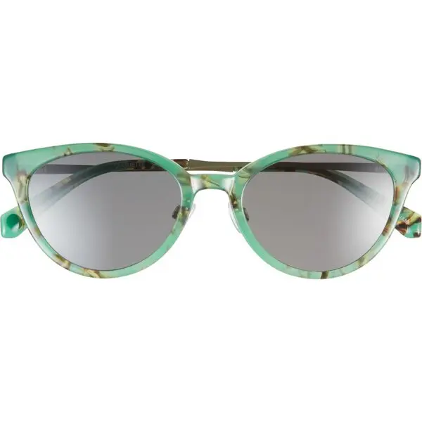 Eyebobs Statuette 51mm Cat Eye Sunglasses - Jade Marble / Gunmetal / Grey