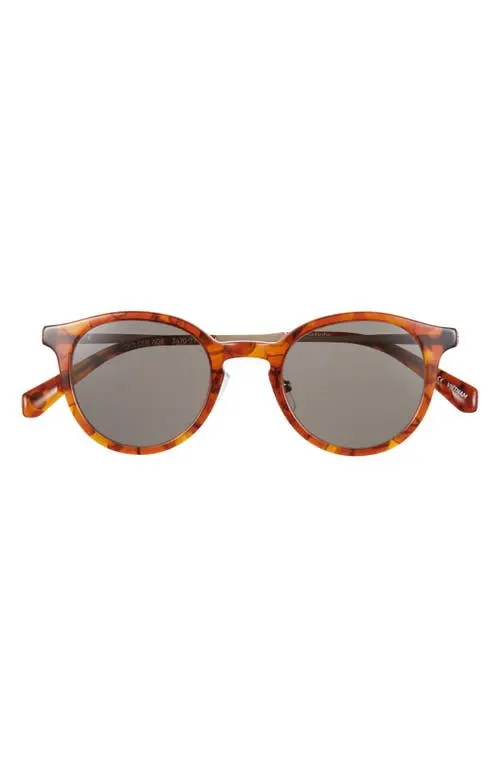 Eyebobs Golden Age 45mm Polarized Round Sunglasses - Orange Agate/gold/grey
