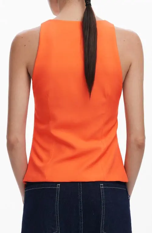 Desigual Floral Deep V-neck Tank