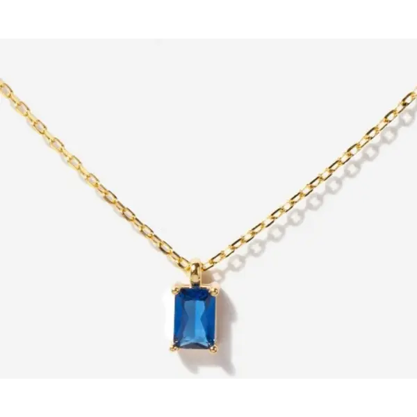 LITTLE SKY STONE Gold-filled Pendant Necklace - Sapphire