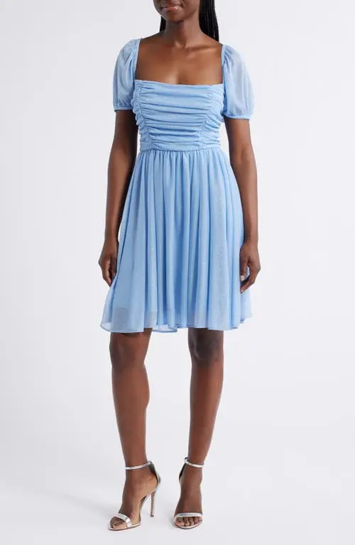JUMP APPAREL Glitter Minidress - Light Blue