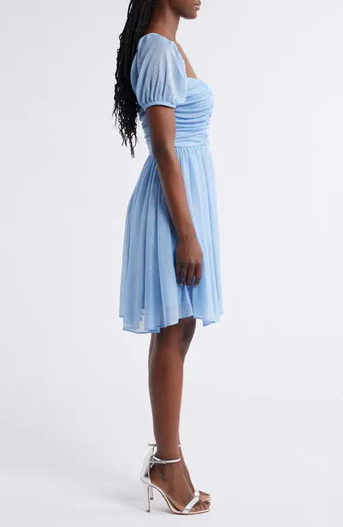 JUMP APPAREL Glitter Minidress - Light Blue