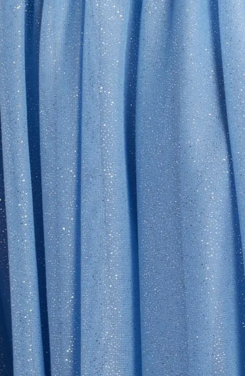 JUMP APPAREL Glitter Minidress - Light Blue
