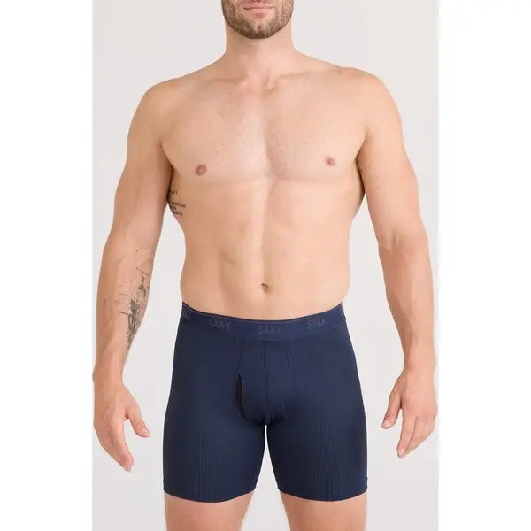 SAXX Quest Quick Dry Mesh Boxer Briefs - Maritime