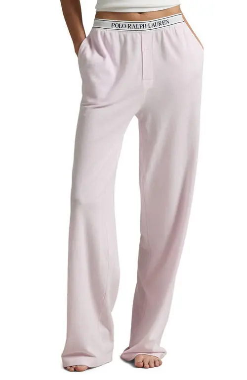 Polo Ralph Lauren Logo Waistband Cotton & Modal Pajama Pants - Pink Lady