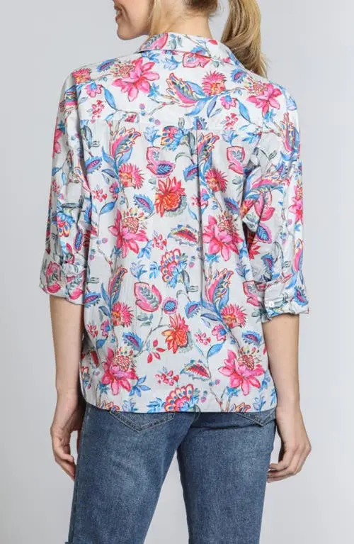 APNY Floral High-low Hem Top