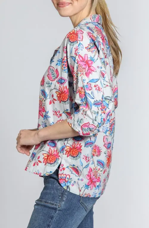 APNY Floral High-low Hem Top
