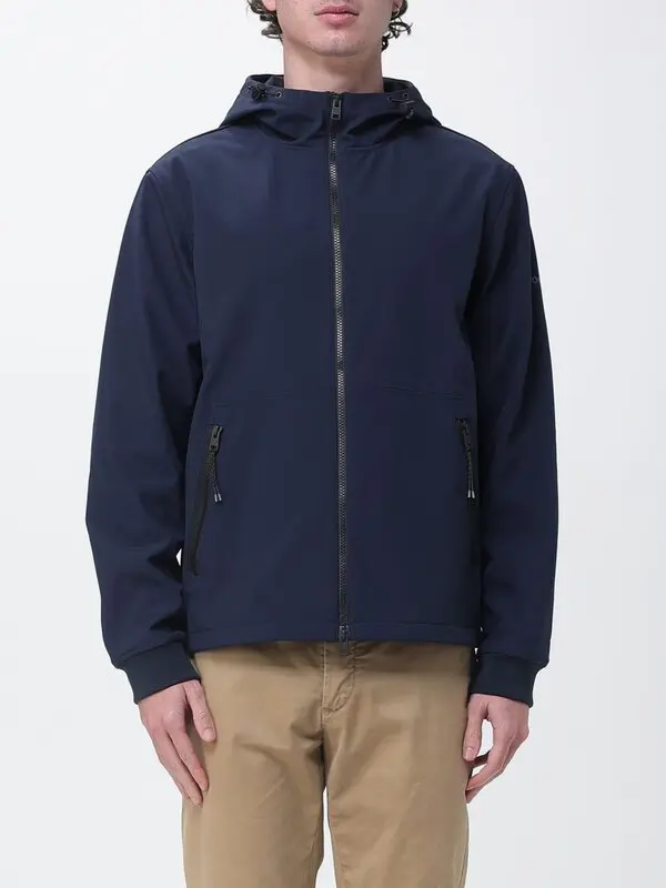 Woolrich Hooded Tech Softshell Jacket - Blue