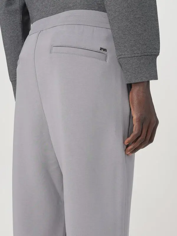 Emporio Armani Cotton Joggers - Grey