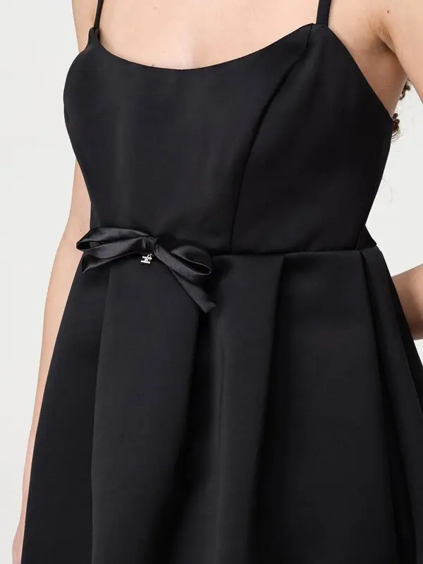 Elisabetta Franchi Mini Dress With Bow Detail