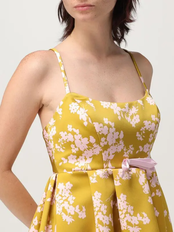 Elisabetta Franchi Floral Print Mini Dress