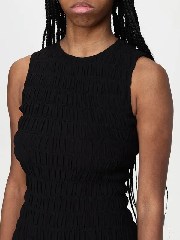 Michael Kors Shirred Tiered Maxi Dress - Black