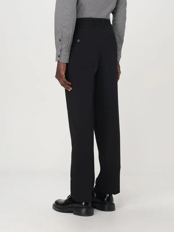 Emporio Armani Textured Trousers - Black