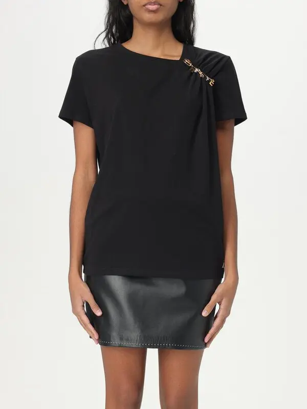 Elisabetta Franchi Embellished T-shirt - Black