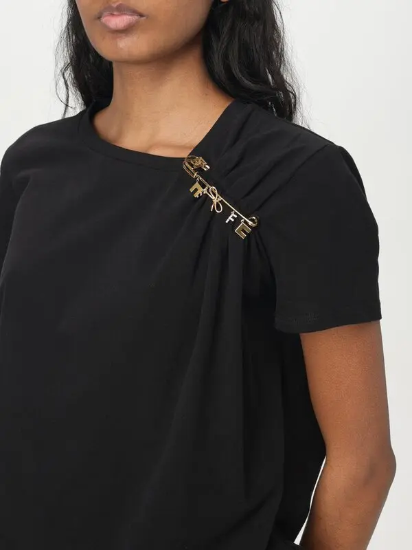 Elisabetta Franchi Embellished T-shirt - Black