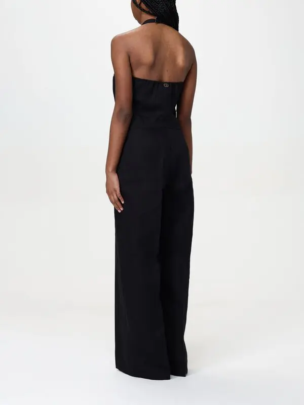TWINSET Halter Neck Jumpsuit With Wide Leg