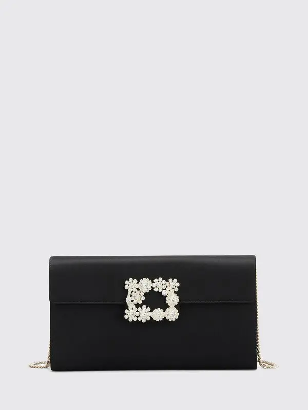 ROGER VIVIER Embellished Clutch - Black