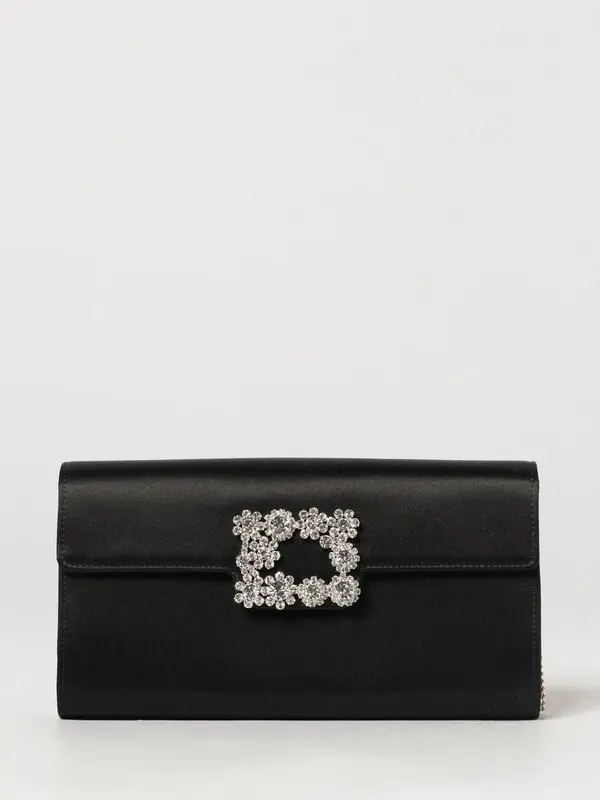 ROGER VIVIER Embellished Clutch - Black