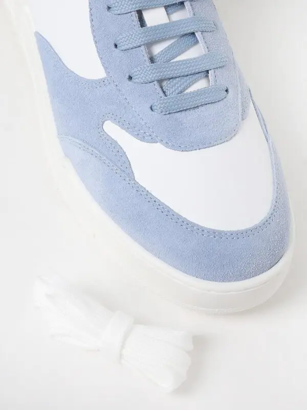 Moschino Lace-up Sneakers - Gnawed Blue