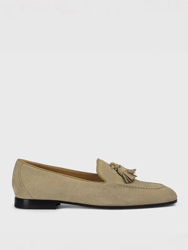 DOUCAL'S Suede Tassel Loafers - Beige