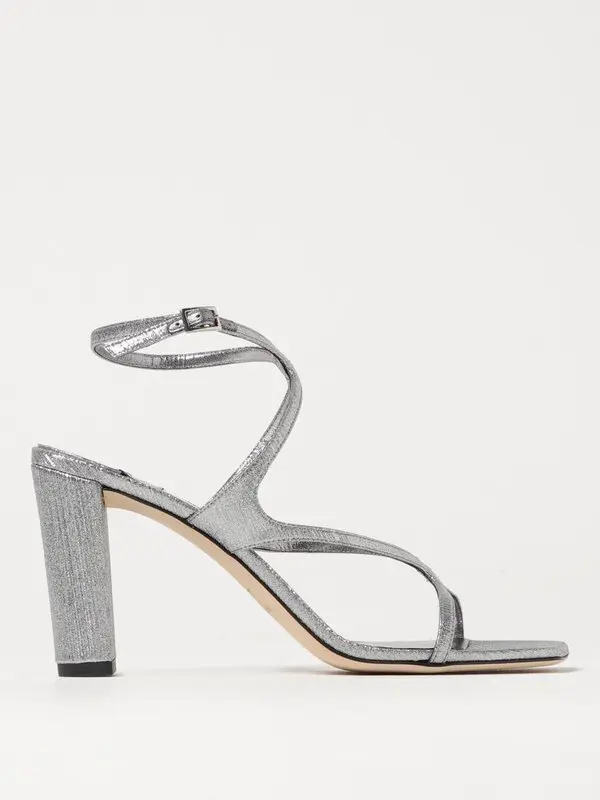 JIMMY CHOO Metallic Heeled Sandal