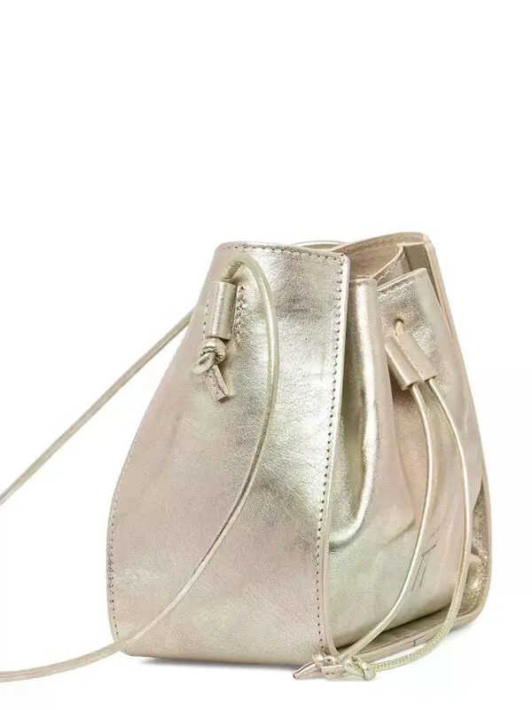 FORTE_FORTE Leather Bucket Bag - Gold