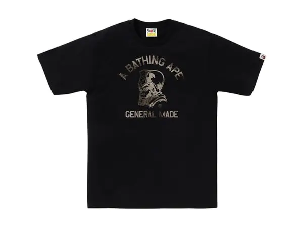 A BATHING APE High Tone Bleach General Made Tee Shirt - Black