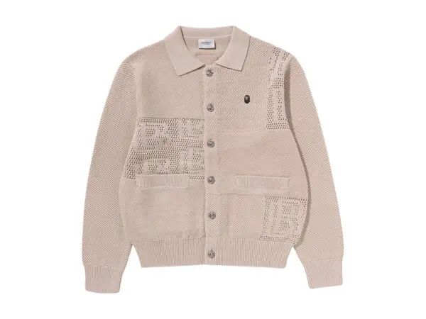 A BATHING APE Crochet Cardigan