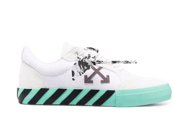 Off-White Off Vulc Low Sneakers - White/grey/mint Green