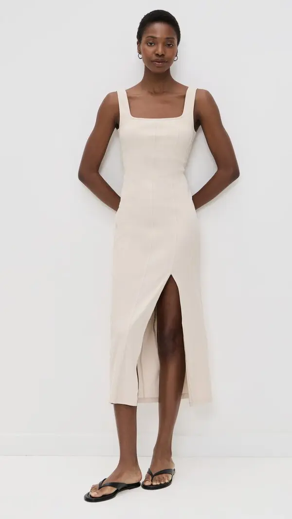 L*Space Vivienne Ribbed Knit Dress In Bone - 70% Off