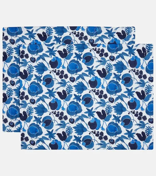 La DoubleJ Wildbird Set Of 2 Placemats - Multicoloured