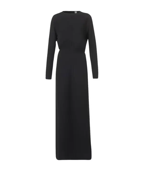 TOTEME Draped Maxi Dress - Black