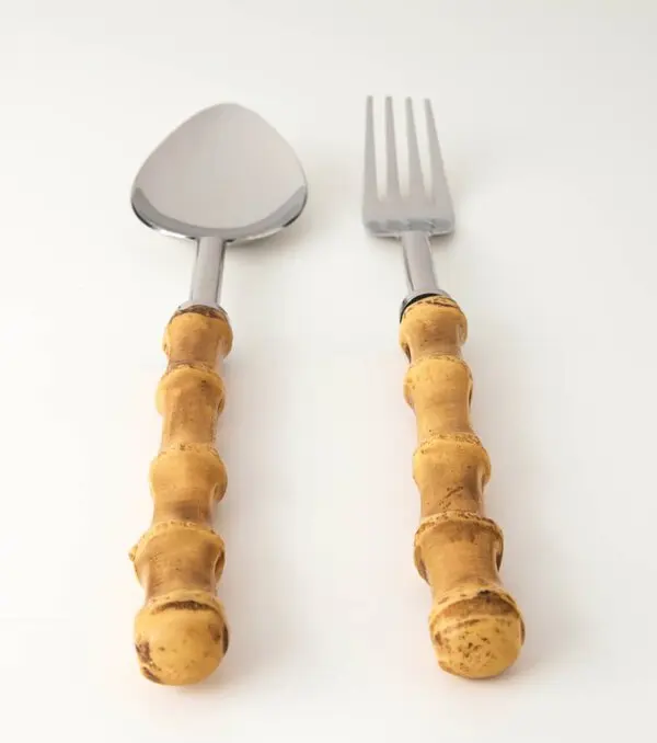 LES-OTTOMANS Bamboo Flatware Set