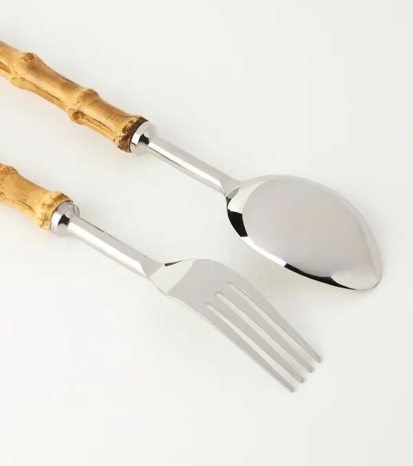 LES-OTTOMANS Bamboo Flatware Set