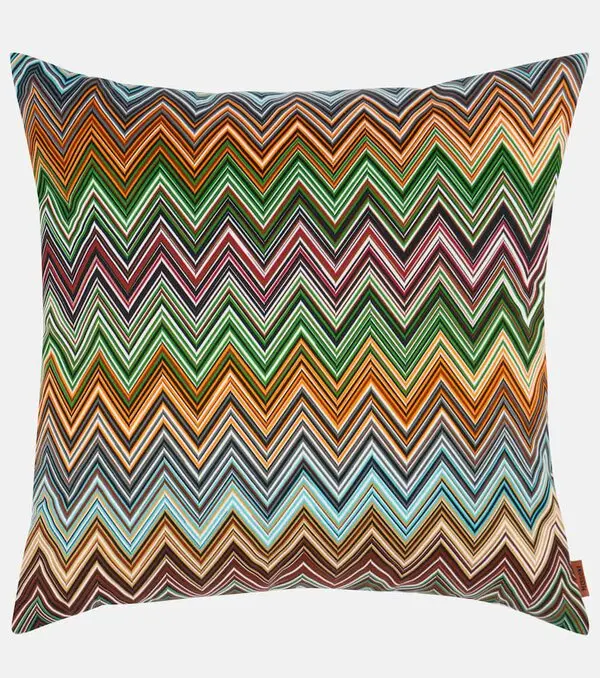 Missoni Jarris Zigzag Small Cotton Cushion - Multicoloured