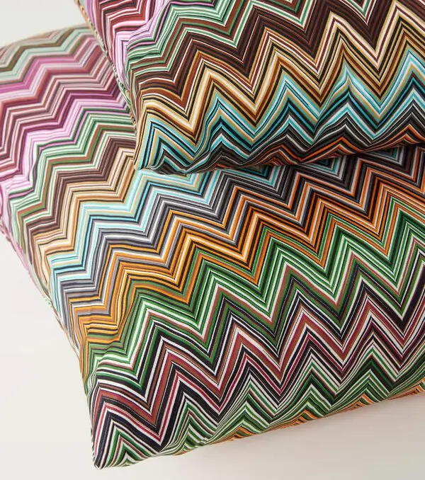Missoni Jarris Zigzag Small Cotton Cushion - Multicoloured