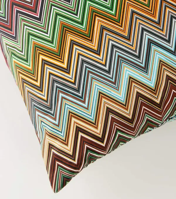 Missoni Jarris Zigzag Small Cotton Cushion - Multicoloured